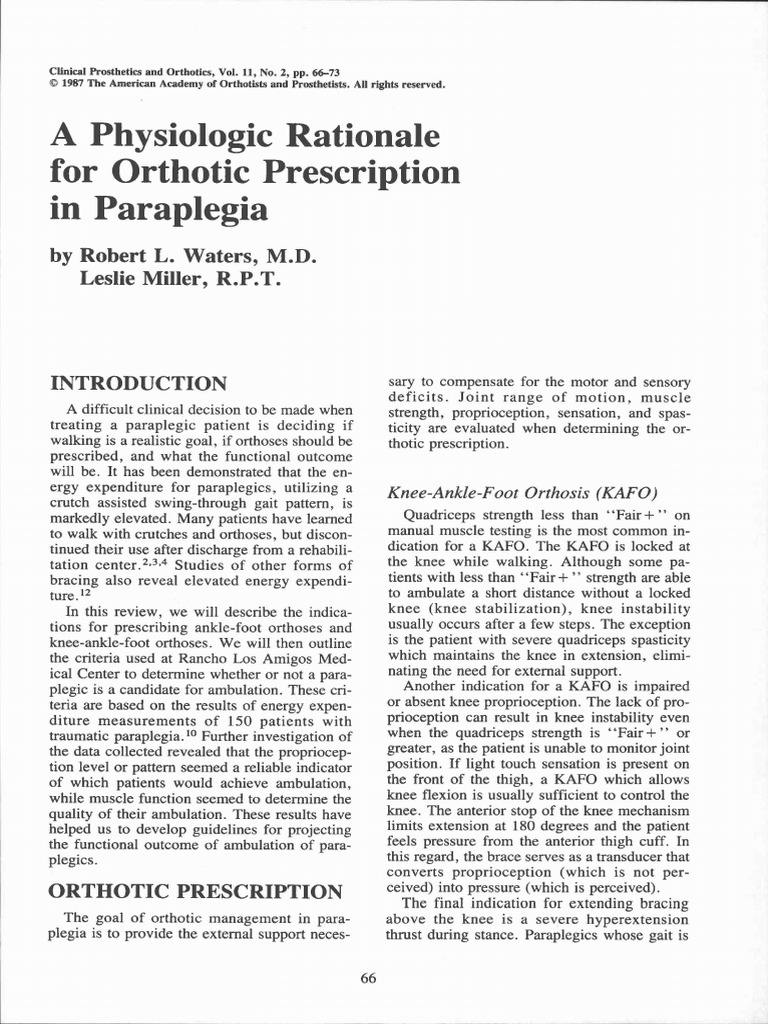 A Physiologic Rationale | PDF | Physical Exercise | Knee