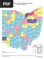Ohio County Sales Tax Rates 2025 | PDF | Ohio
