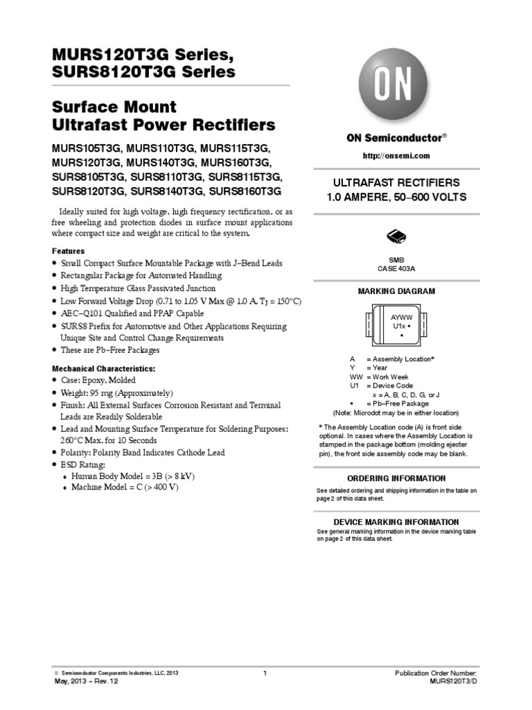 Diode U1j | PDF | Rectifier | Capacitor