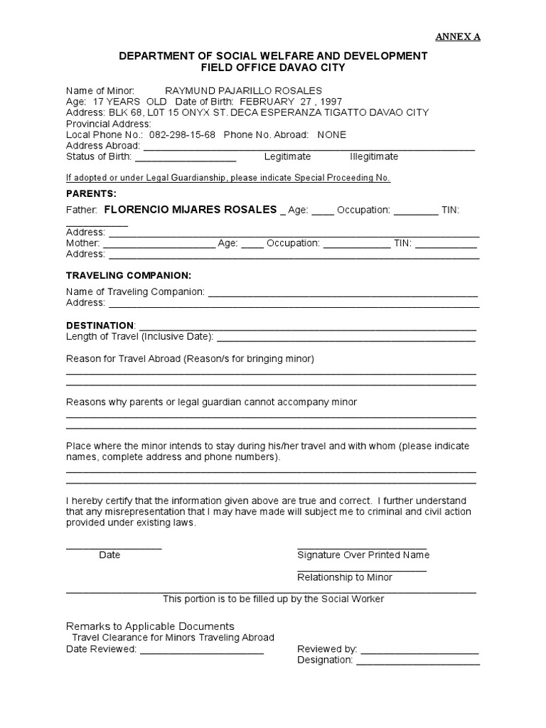 DSWD Clearance | PDF