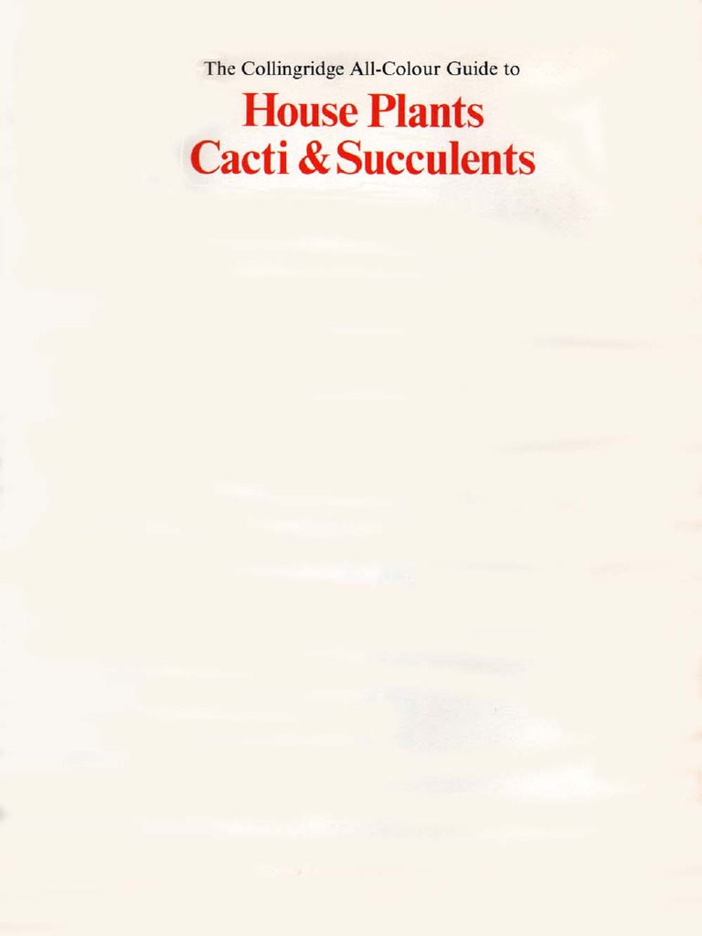 House Plants Cacti and Succulents PDF | PDF