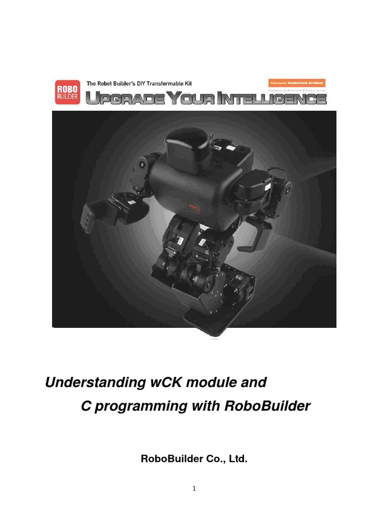 RoboBuilder Tutorial | PDF | Integer (Computer Science) | Boolean Data Type