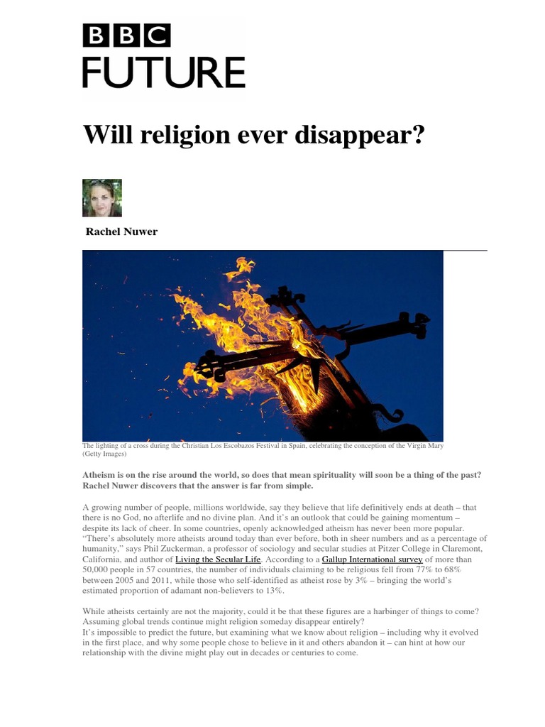 Future of Religion and Atheism Trends | PDF | Atheism | Thought