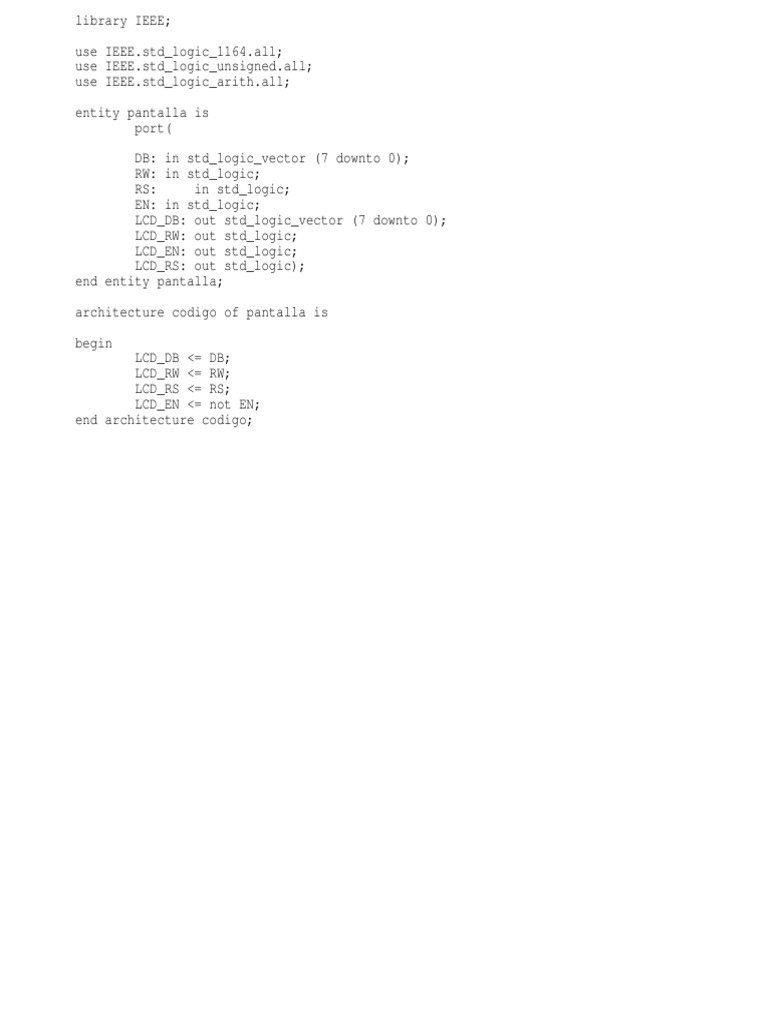 Control Manual LCD VHDL | PDF | Digital Electronics | Electronic Design Automation