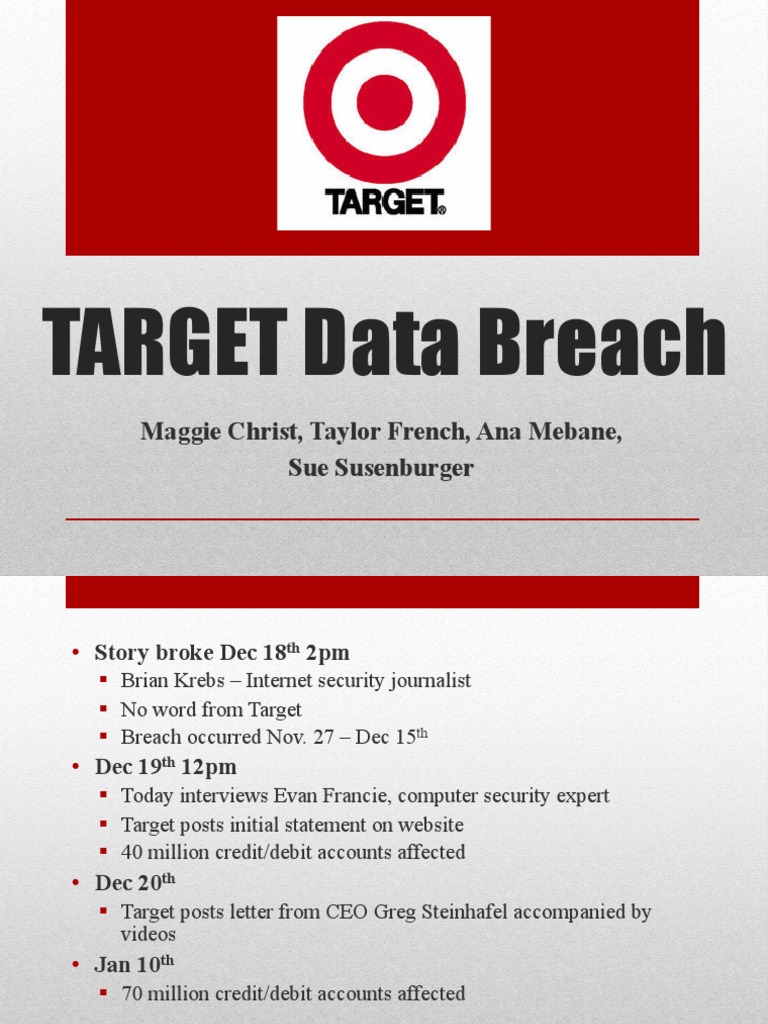 Target Data Breach Crisis 2013 | PDF | Computer Security | Security