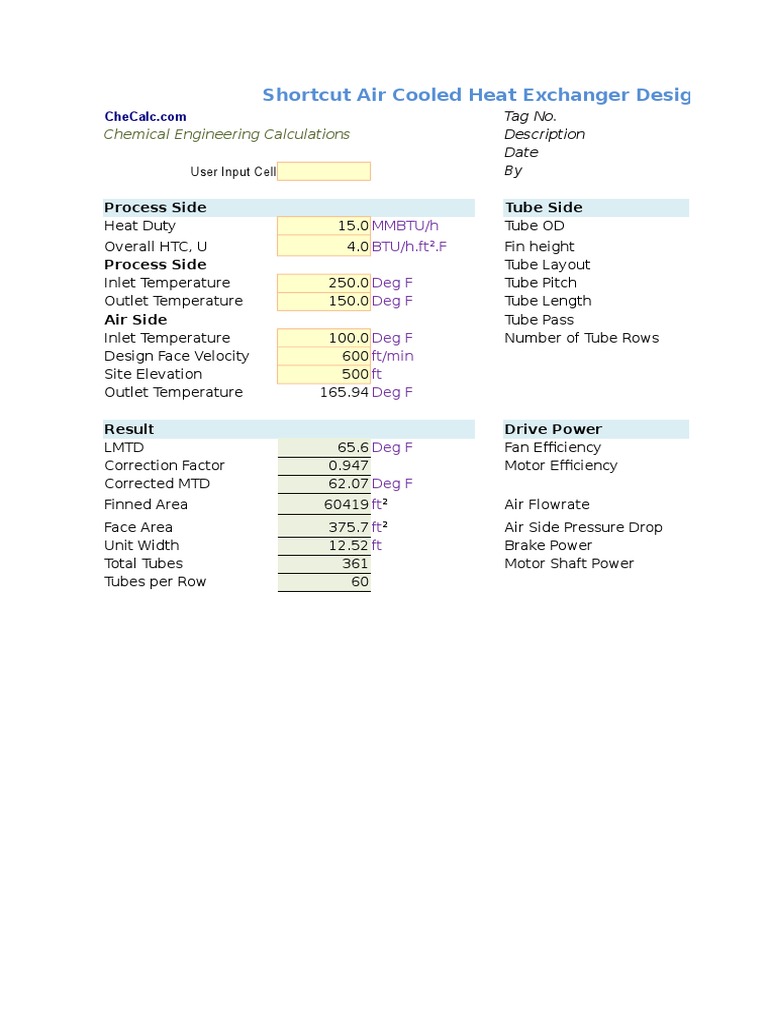Air Cooled Heat Exchanger Design Guide | PDF | Home & Garden | Computers