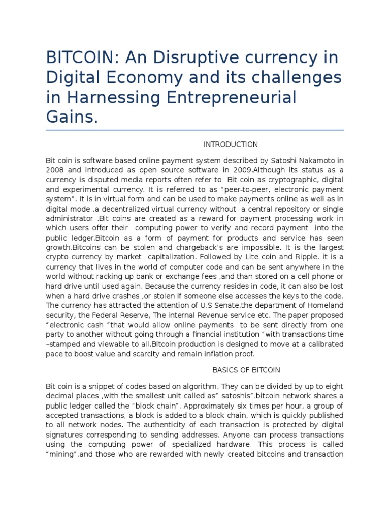 Bitcoin | PDF | Blockchain (Database) | Bitcoin