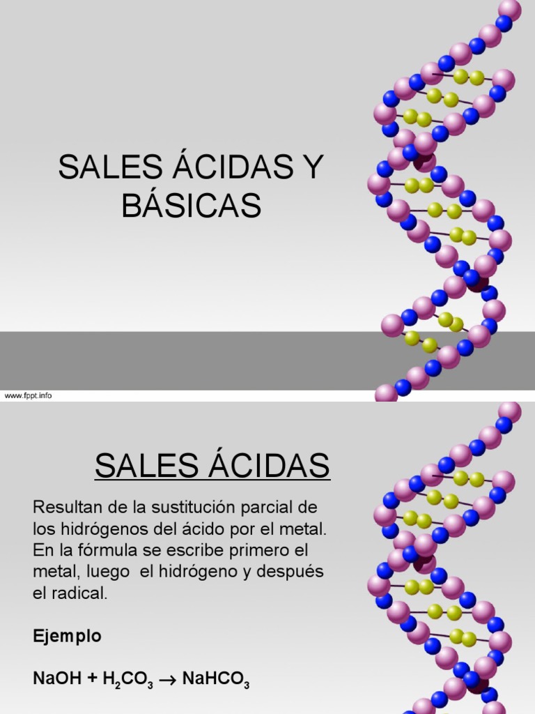 Sales Ácidas y Básicas | PDF