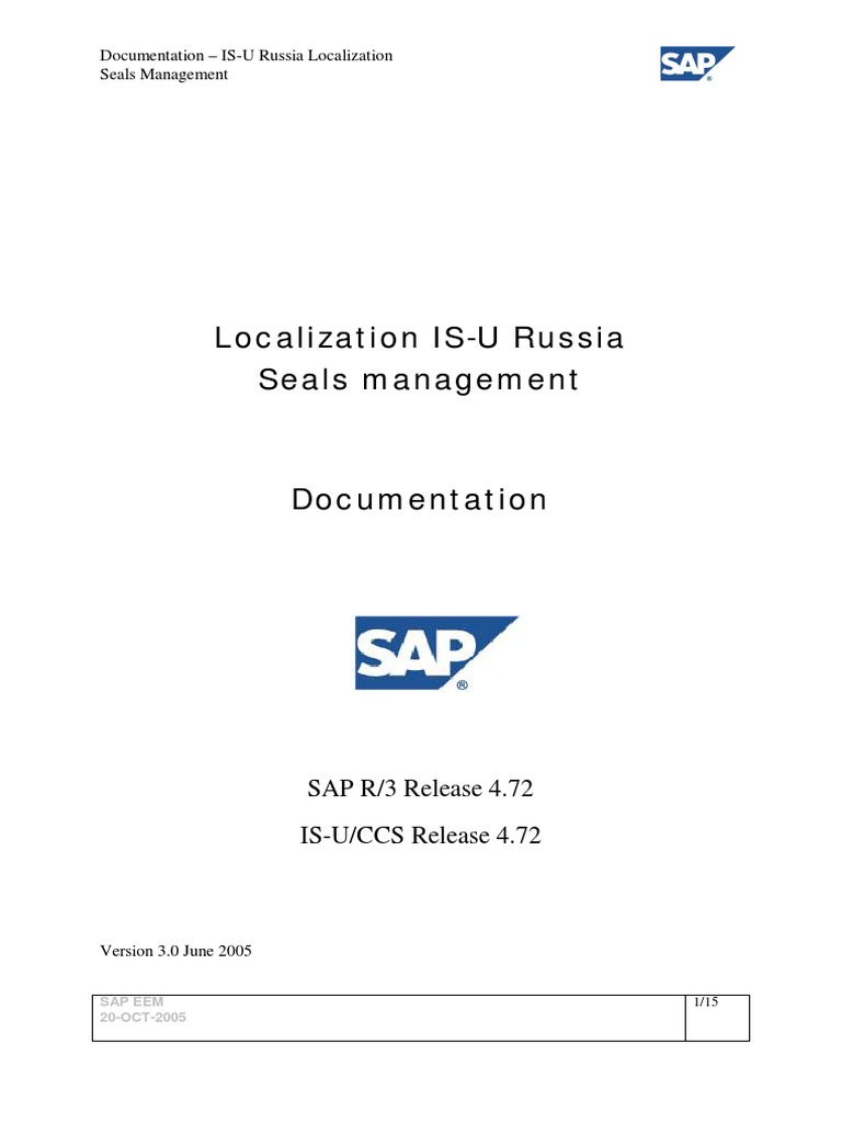 ISU Documentation Seals en v2 | PDF | Seal (Emblem) | Database Transaction