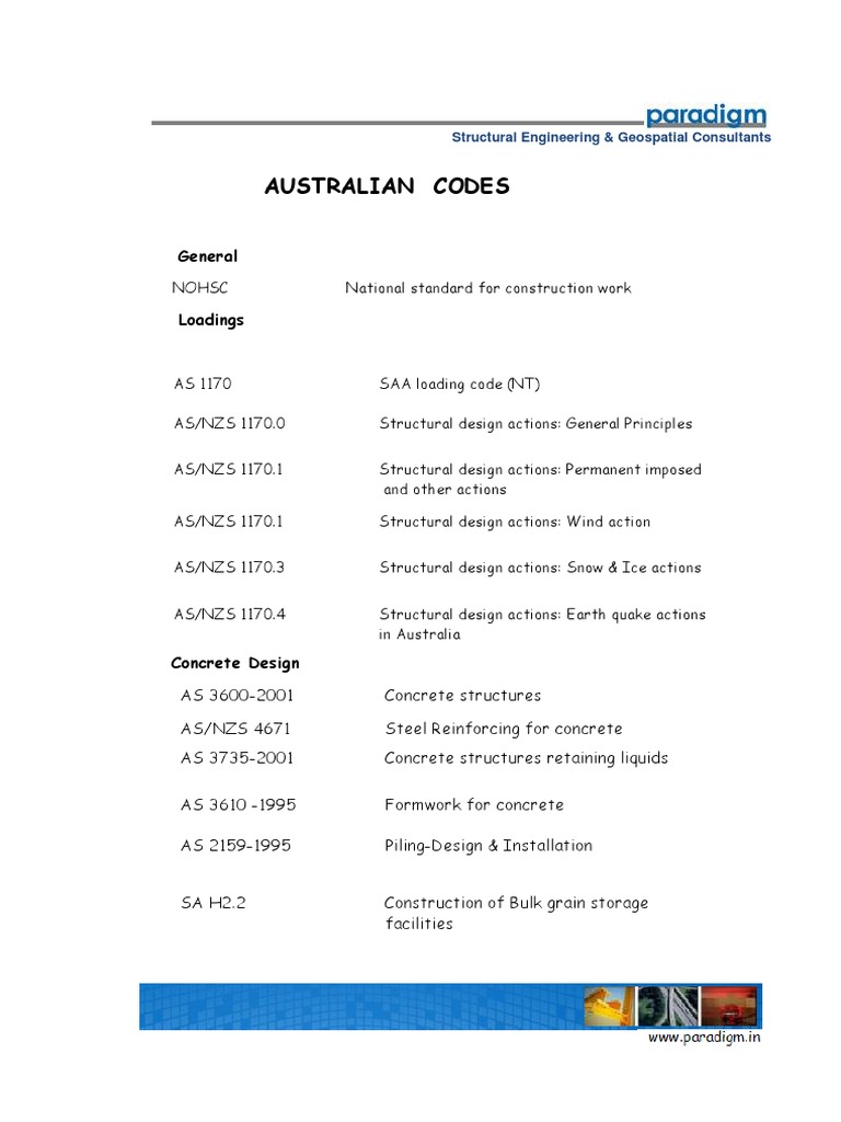8) Australian Codes | PDF