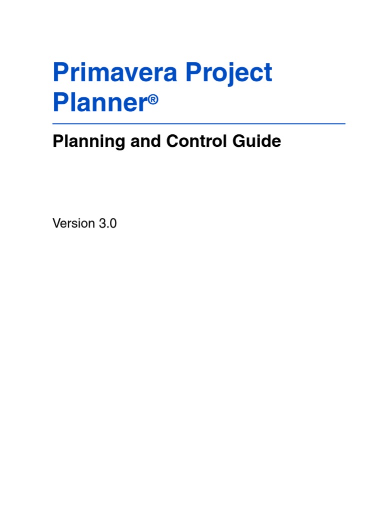 Primavera Project Planner p3 | PDF | Project Management | Databases