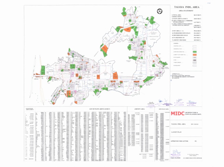 Taloja MIDC Map | PDF | Industries | Business