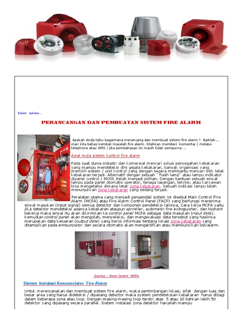 Panduan Desain Sistem Fire Alarm | PDF