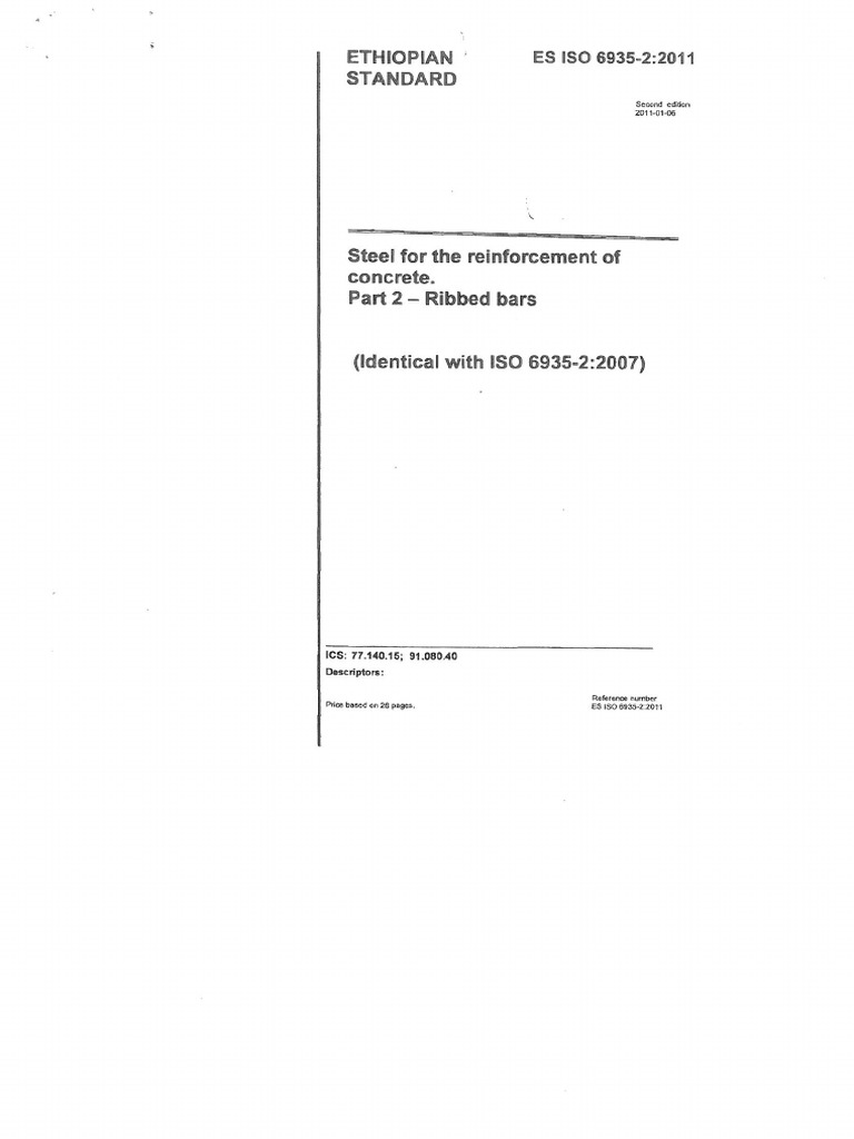 Eti̇opya) Iso 6935-2 2011 | PDF