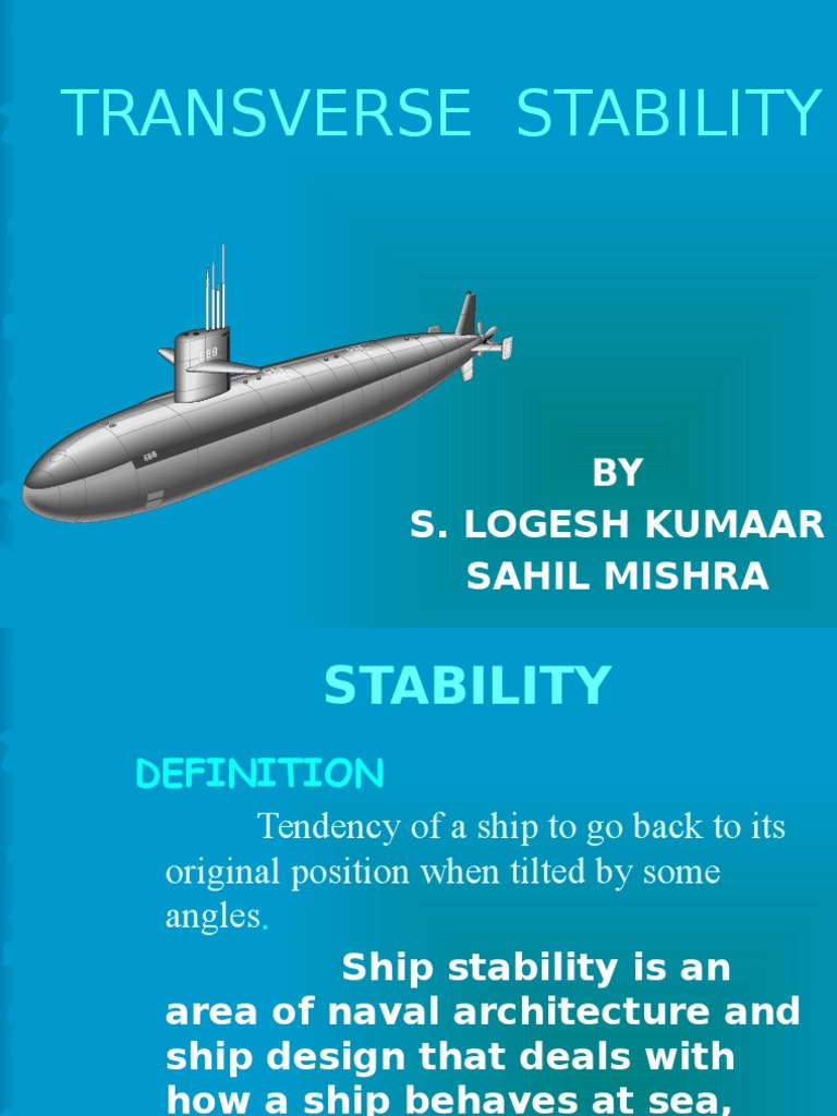 Transverse Stability | PDF | Buoyancy | Shipping