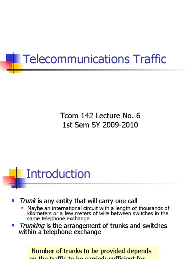 6 Telecommunications Traffic | PDF | Telecommunications ...