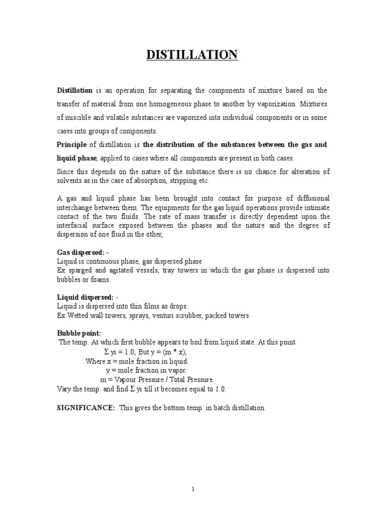Distillation Training Overview | PDF | Distillation | Unit Operations