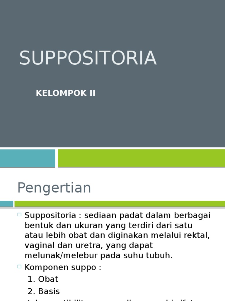 Suppositoria | PDF