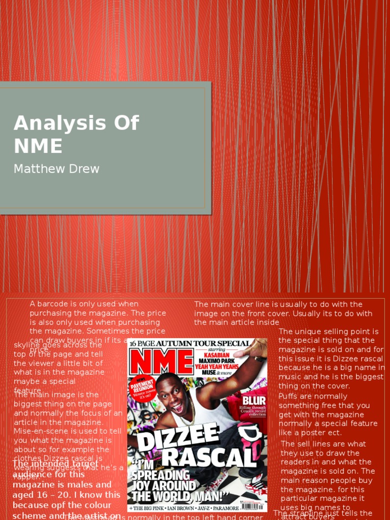 Analysis of NME: Matthew Drew | PDF | Business