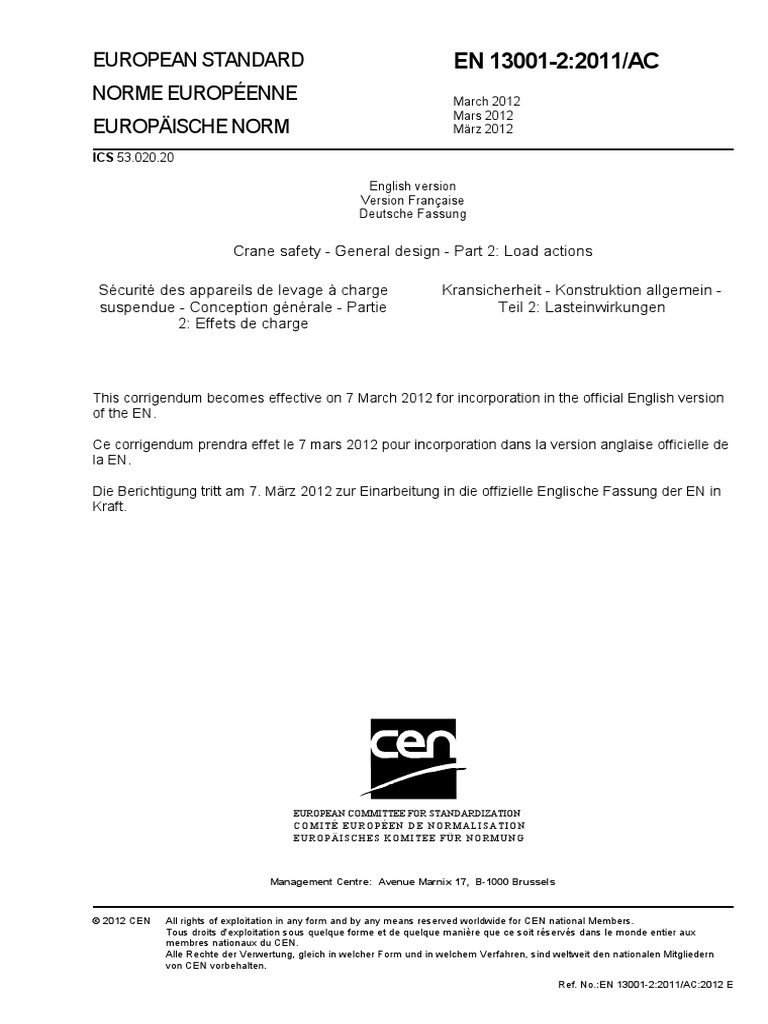 00147C18 en 13001 2 2011 Ac 2012 PDF | PDF