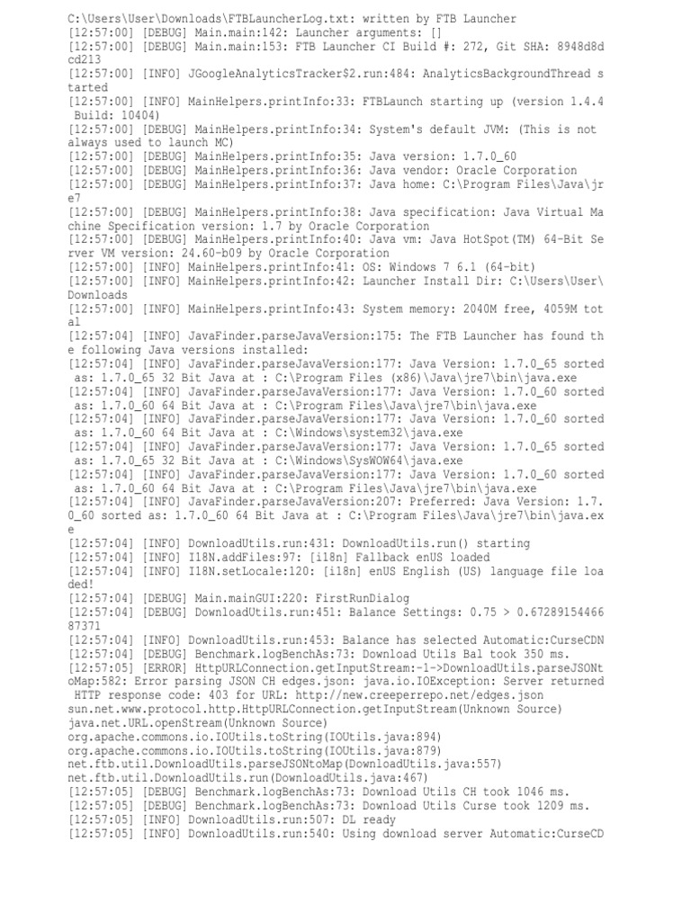 FT Adb Launcher Log | PDF | Login | Java Virtual Machine