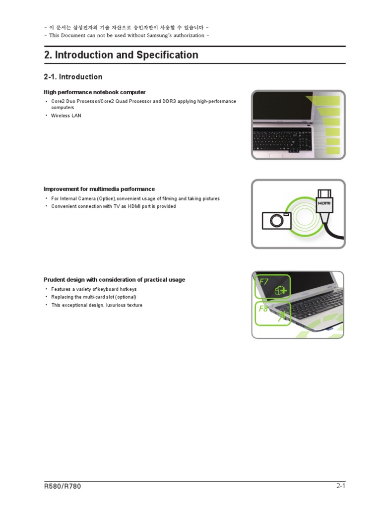 Produsct Specification Samsung np-r570 - r580 - Bremen-M | PDF ...