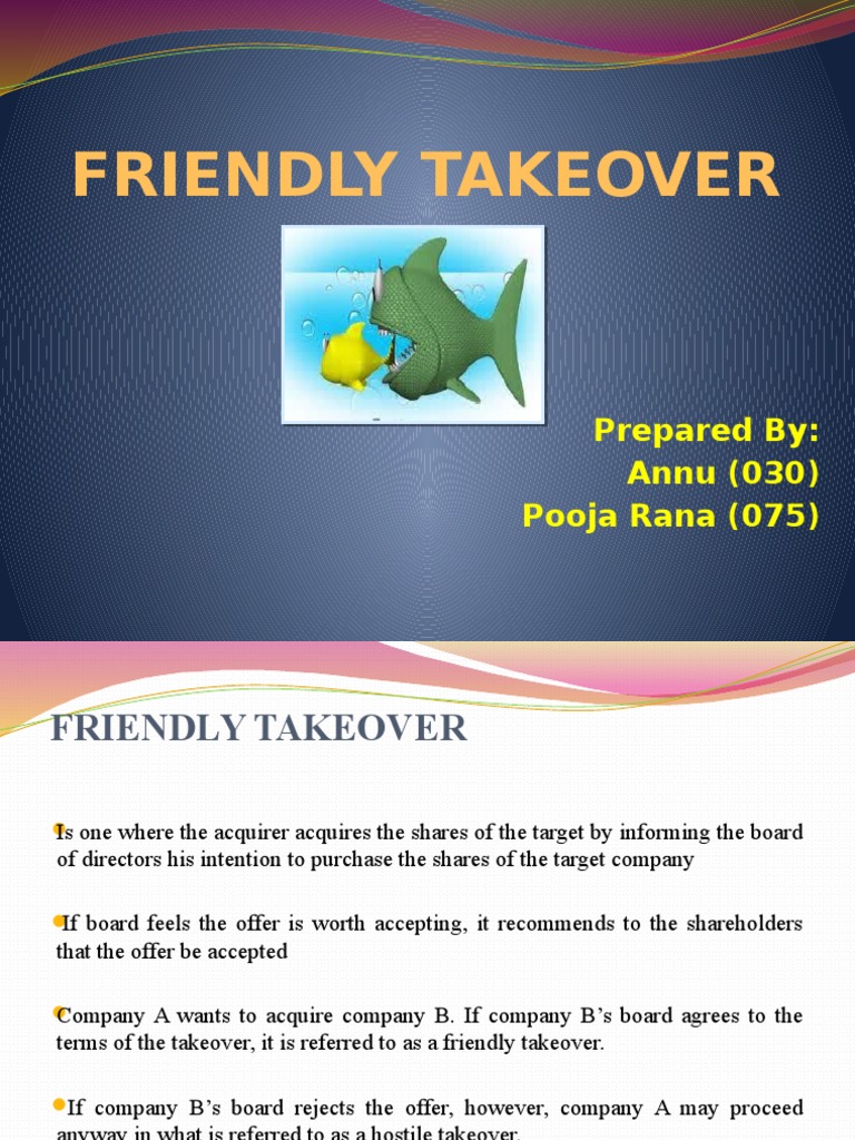Mergers and Acquisition: Friendly Takeover | PDF | Takeover | Microsoft