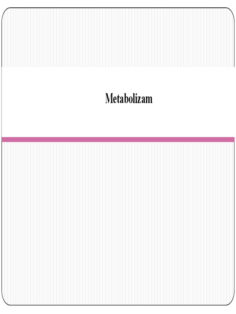 Metabolizam Ugljikohidrata | PDF