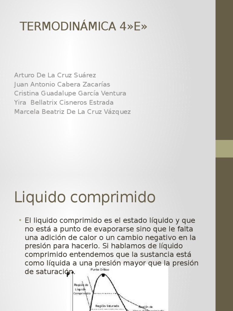 Definición de Líquido Saturado y Comprimido | PDF | Vapor | Calor