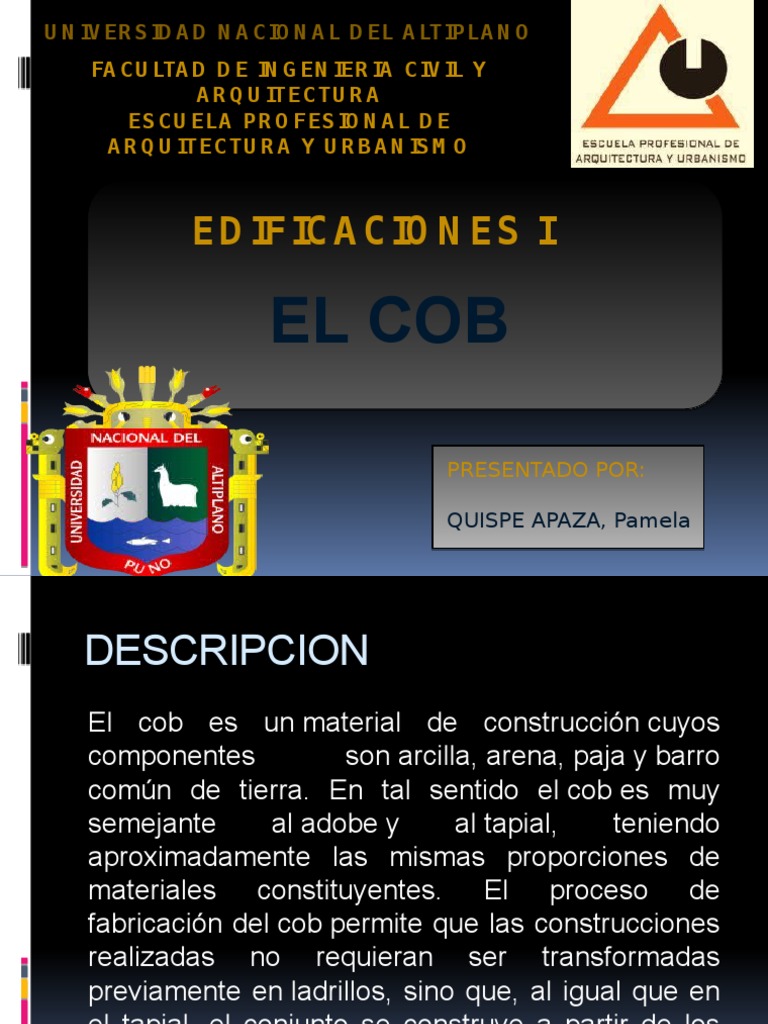 El Cob | PDF | edificio | Materiales de construcción