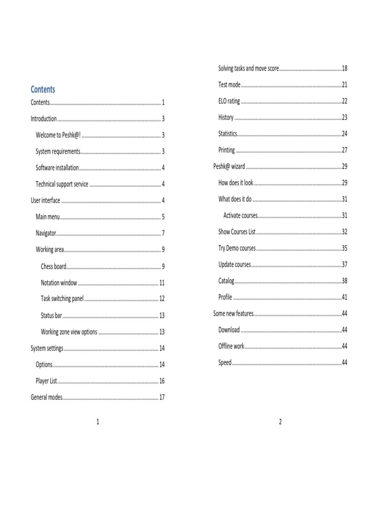 Peshka Manual Eng | PDF | Tab (Gui) | Button (Computing)