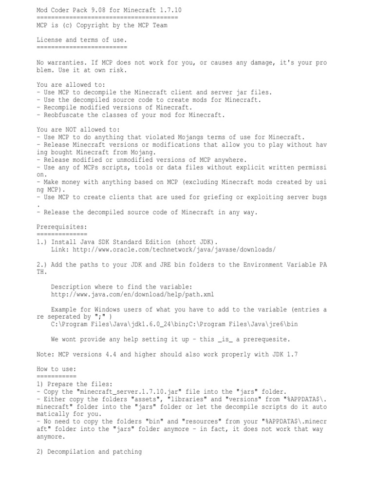 Readme MCP | PDF | Java (Programming Language) | Source Code