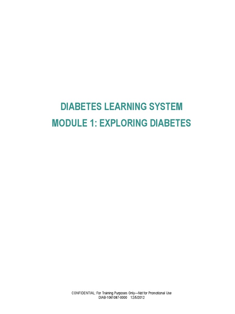 Module 1 Understanding Type 2 Diabetes PDF | PDF | Pancreas | Diabetes ...