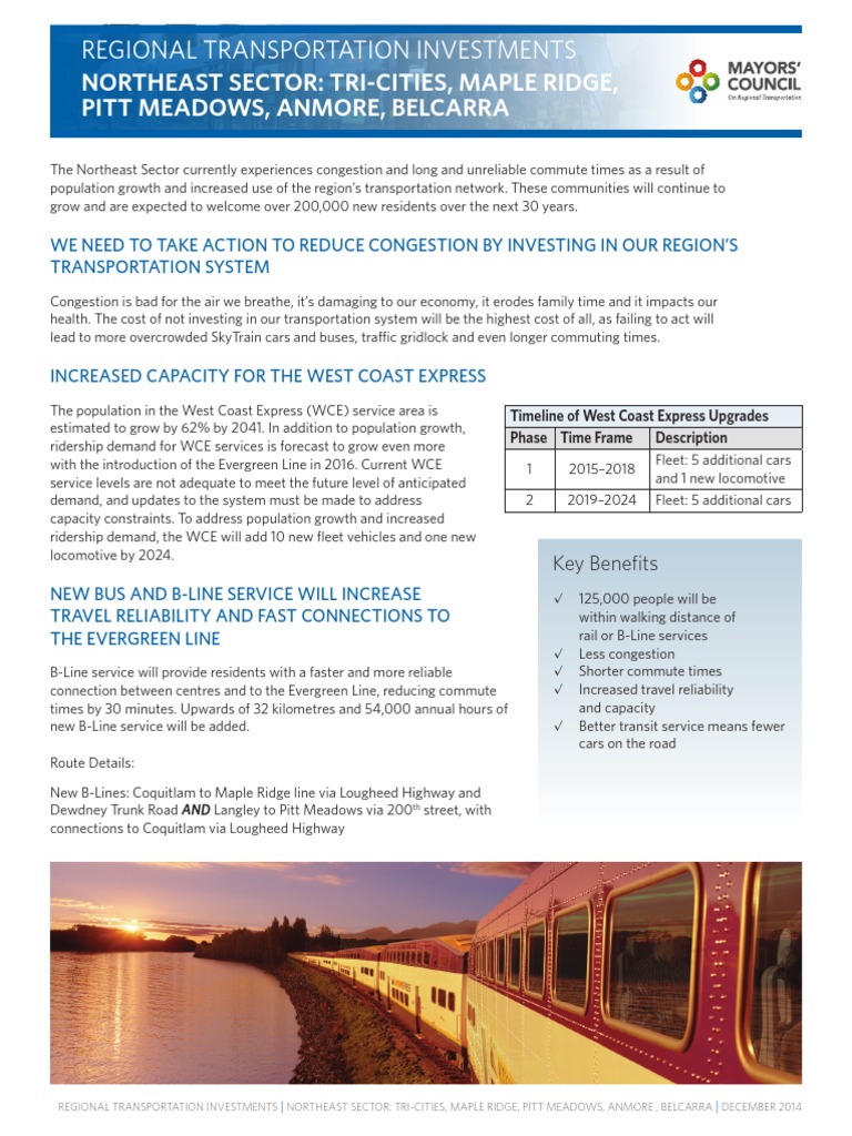 Transit Investment Fact Sheet Tri-Cities | PDF