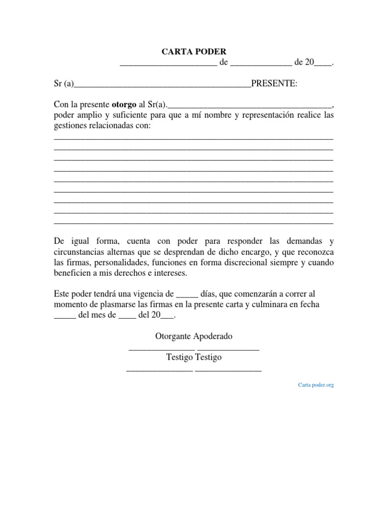 Carta Poder2 | PDF