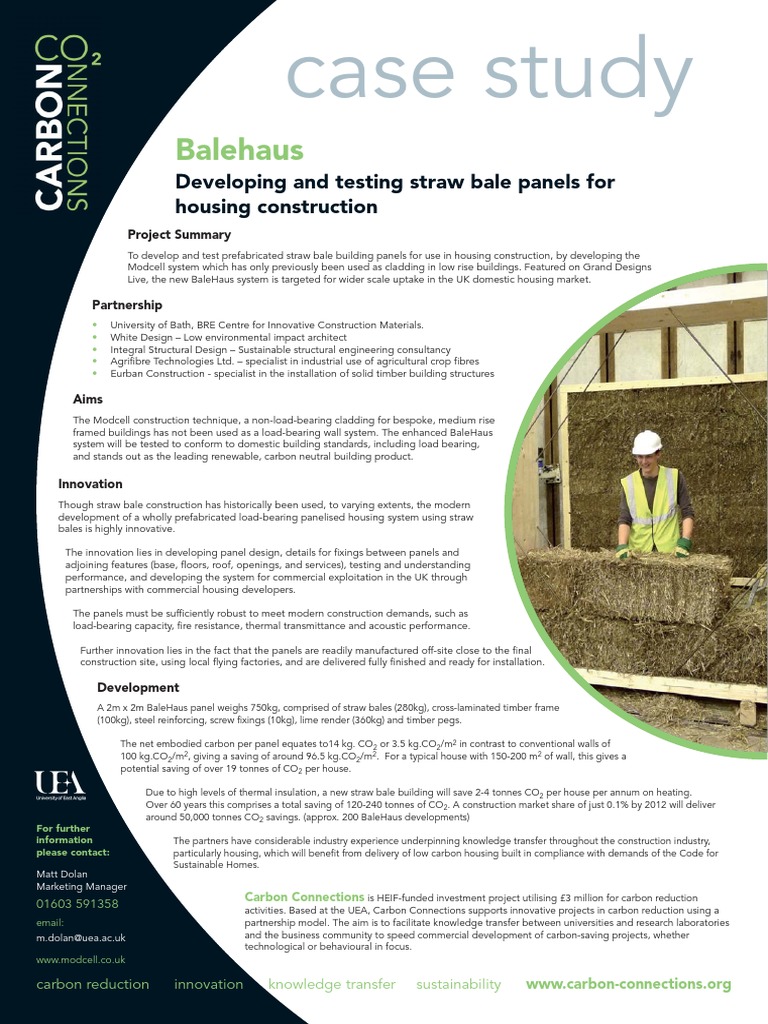 Balehaus Case Study PDF | PDF | Carbon Dioxide | Industries