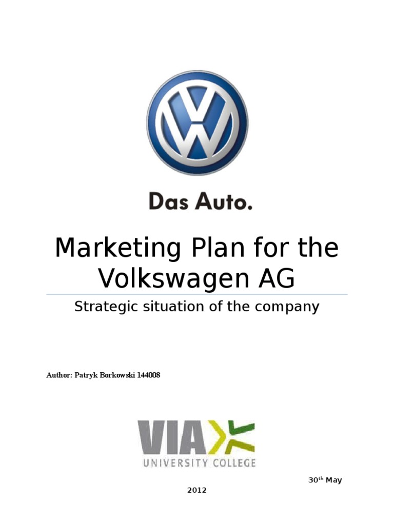 Volkswagen Poland Marketing Plan | PDF | Strategic Management | Volkswagen