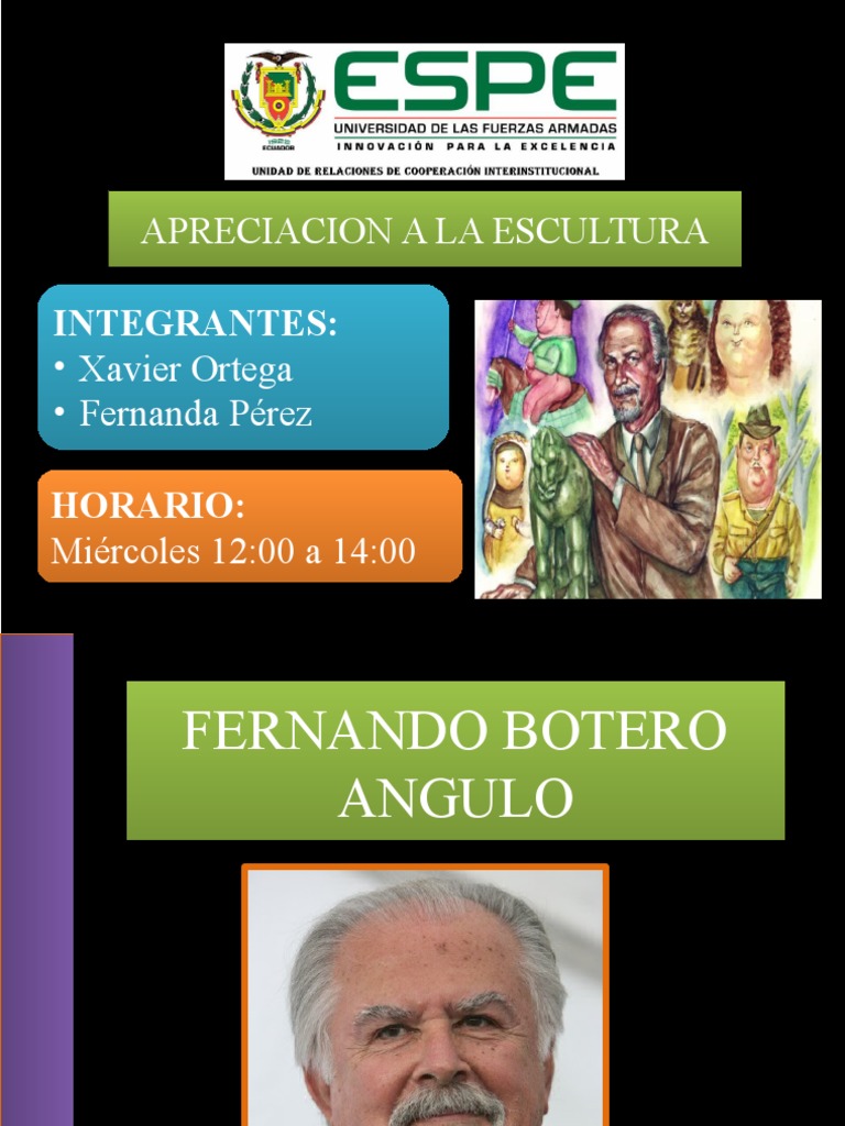 Biografía de Fernando Botero | PDF | Pintura al óleo | Artes visuales