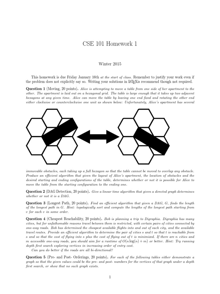 Homework 1 Cse 101 Download Free Pdf Vertex Graph Theory Algorithms 9948
