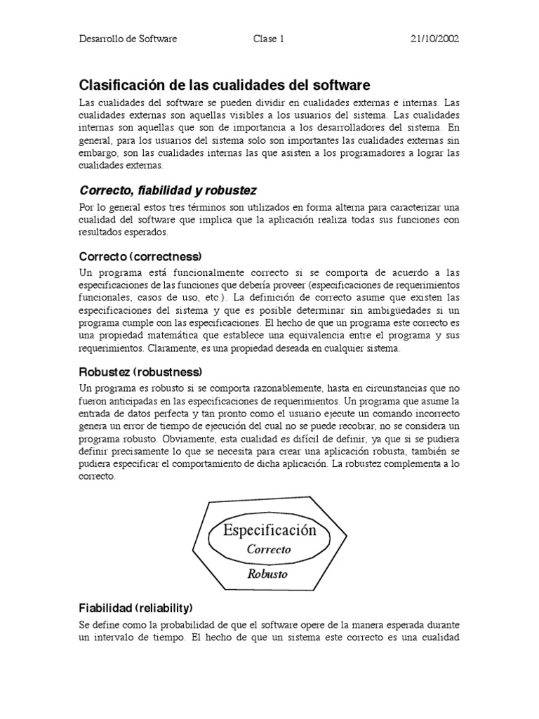 Cualidades Del Software | Descargar gratis PDF | Programa de computadora | Programación