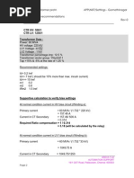 CT Sizing Calculation (Sample) - Areva Manual | PDF | Science ...