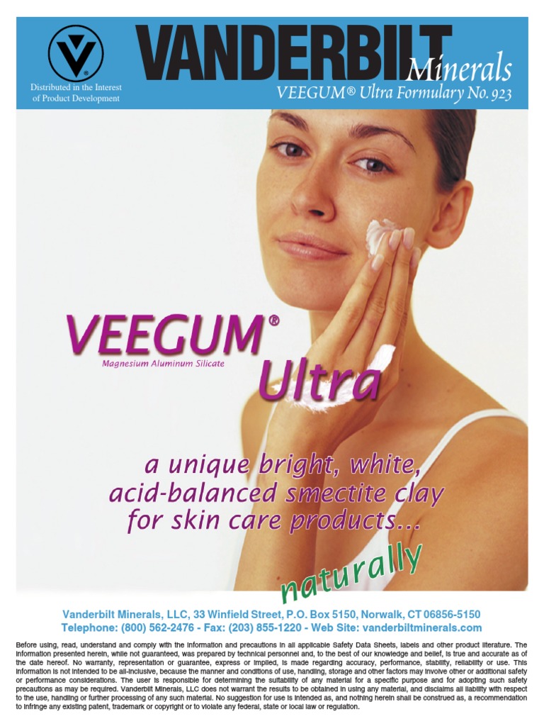 923 VEEGUM Ultra Mosquito | PDF | Rheology | Sunscreen