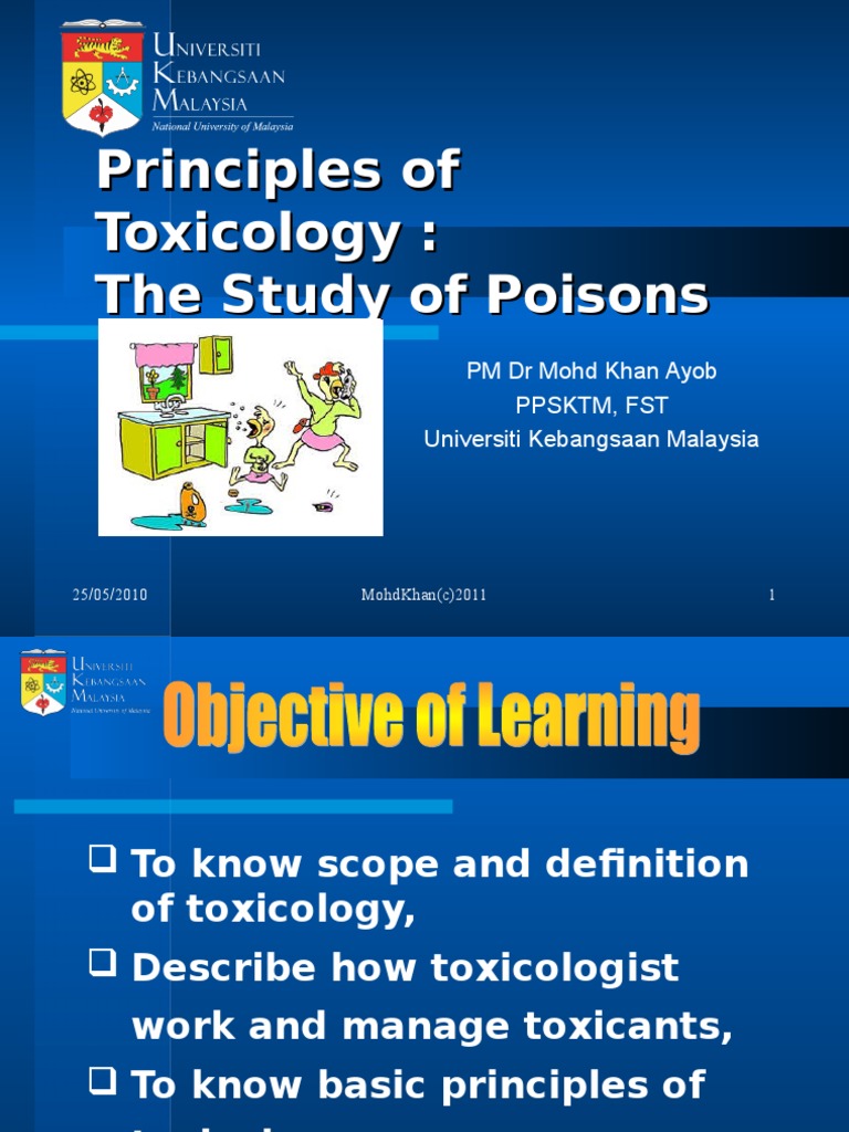 Concept and Principles of Toxicology (1) | Toxicology | Poison