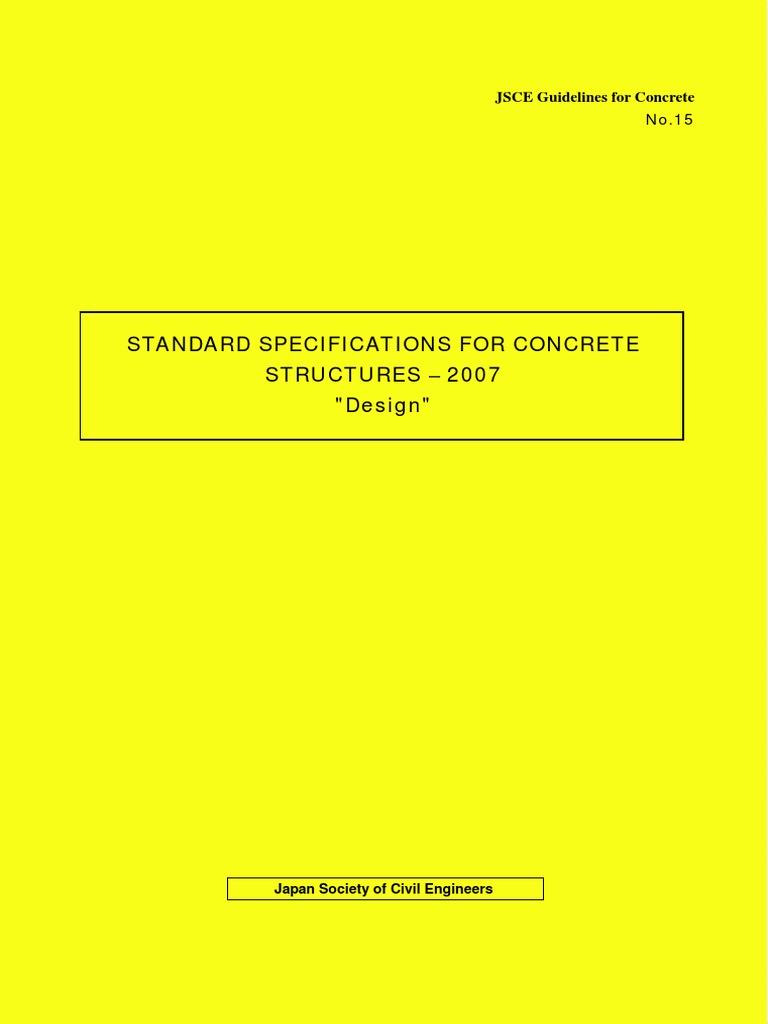 JGC15 Standard Specifications Design 1.0 | PDF | Prestressed Concrete ...