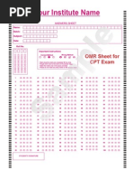 Ctet Omr Sheet | PDF | Optical Character Recognition | Office Equipment