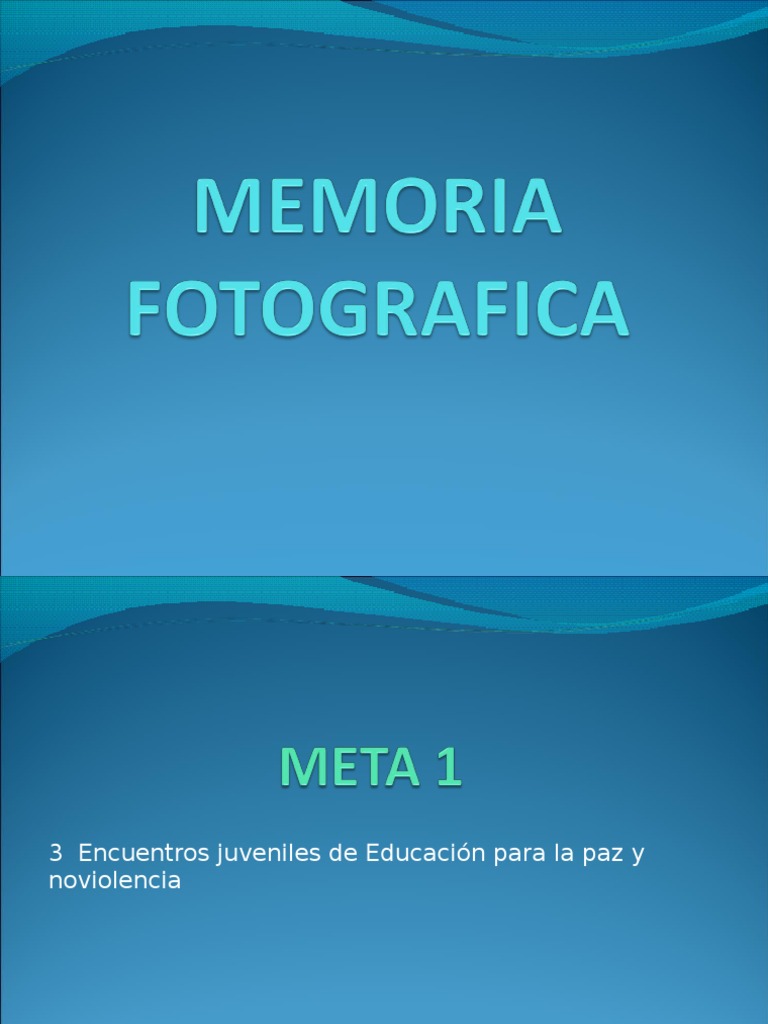 Memoria Fotografica | PDF