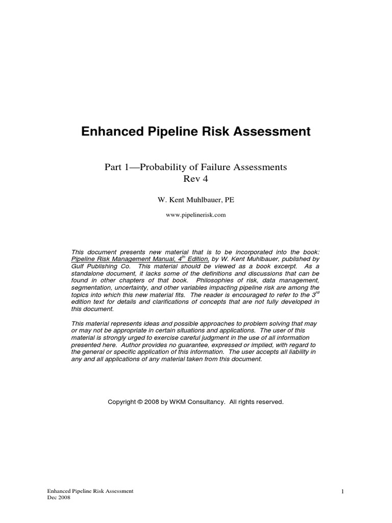 Enhanced PL Risk Assess Part 1 Rev4 | PDF | Risk | Risk Assessment