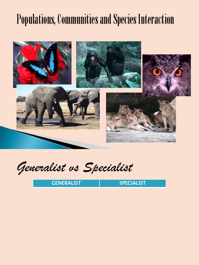 Populations, Communities and Species Interaction | PDF | Symbiosis ...