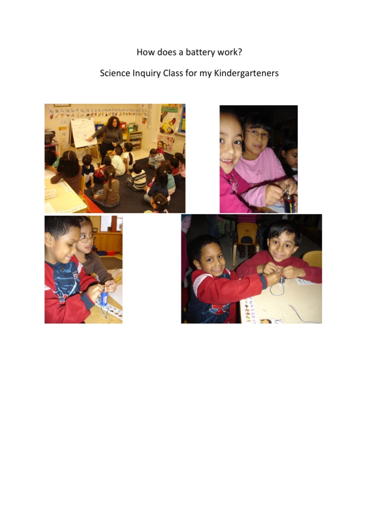 How Does A Battery Work Lesson For Teacher Portfolio | PDF