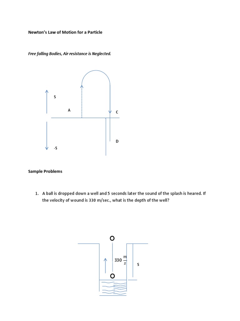 Dynamics Sample Problems | PDF | Acceleration | Mass